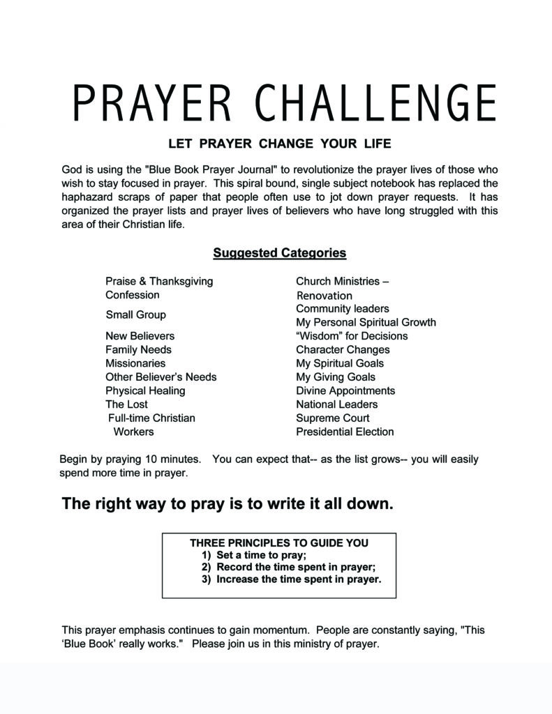 Prayer/ Reading Challenge - Welcome to Guide Church Prayer/ Reading Challenge - Welcome to Guide Church